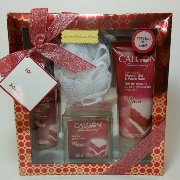 Calgon | Bath & Body | Calgon Red Velvet 4 Piece Gift Set | Poshmark